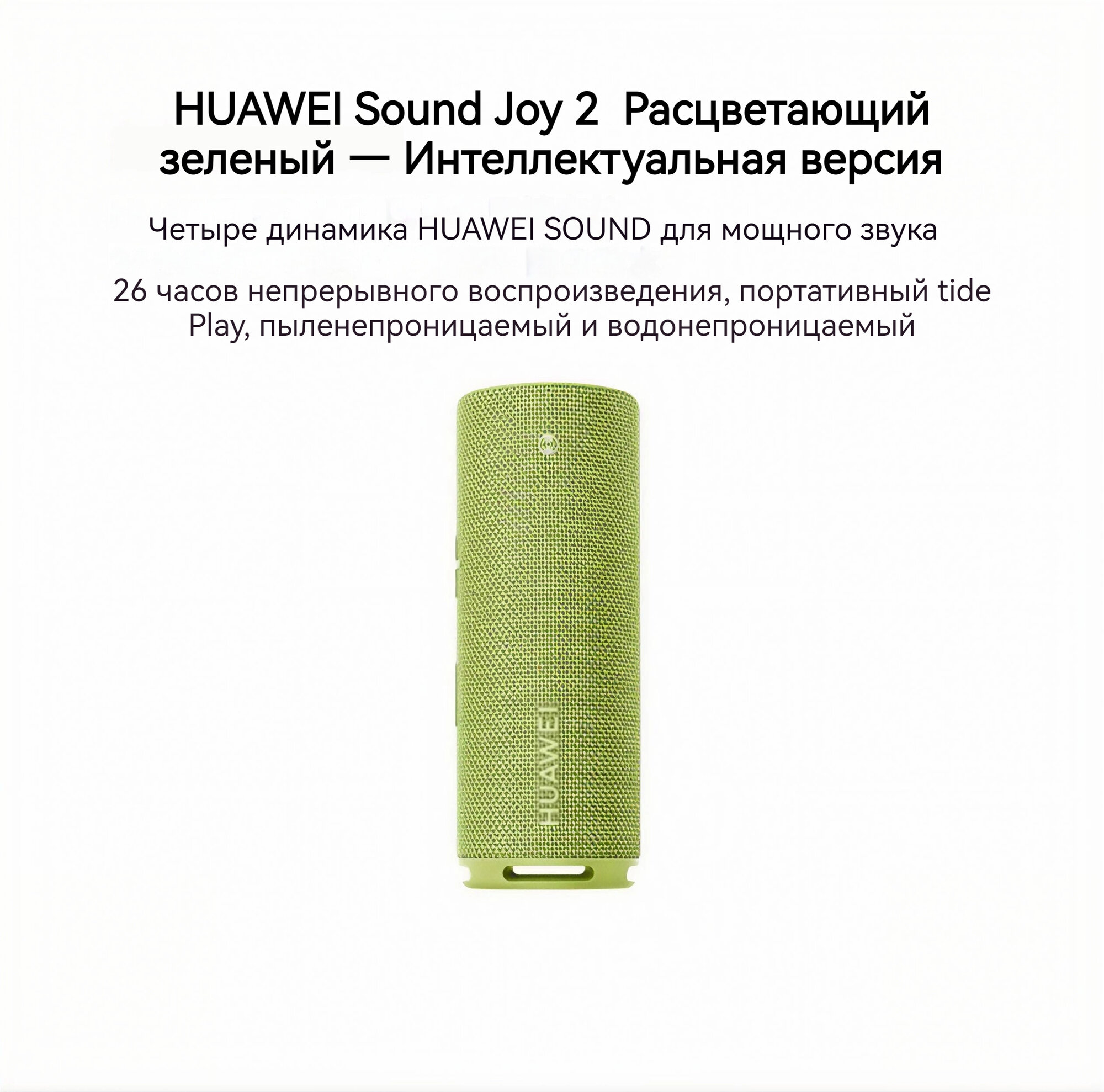 Беспроводная акустика HUAWEI Sound Joy 2 Расцветающий зеленый EGRT-00 Интеллектуальная версия