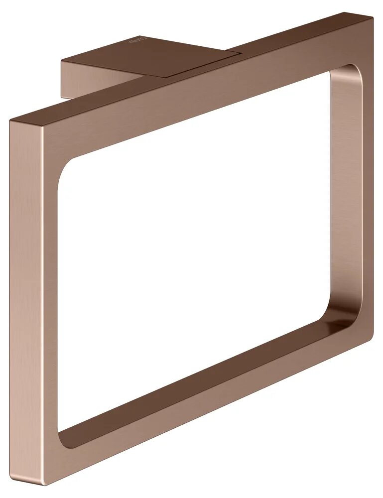 Держатель для полотенец Keuco Edition 11 22212 кольцо, золотой, матовый, латунный, держатель для полотенец в ванную, прямоугольный