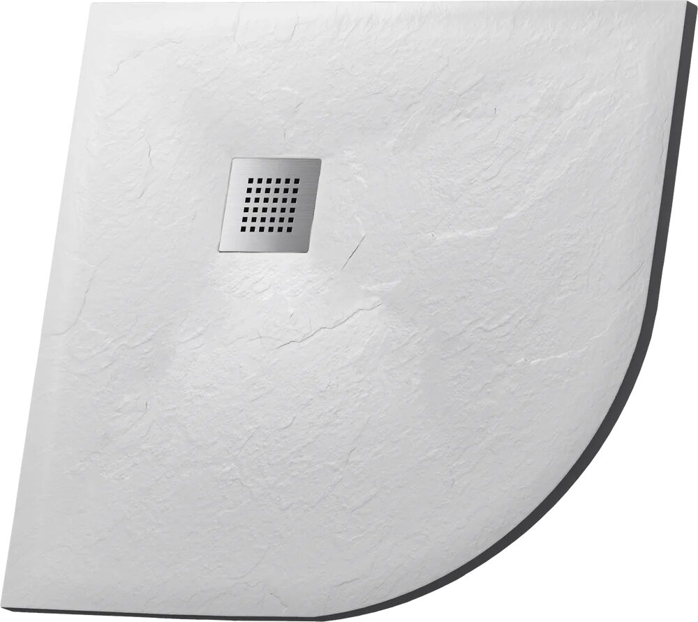 Поддон для душа Grossman Strong GR-S19090 из искусственного камня, 90x90 см, угловой, низкий, с антискользящим покрытием, немецкий