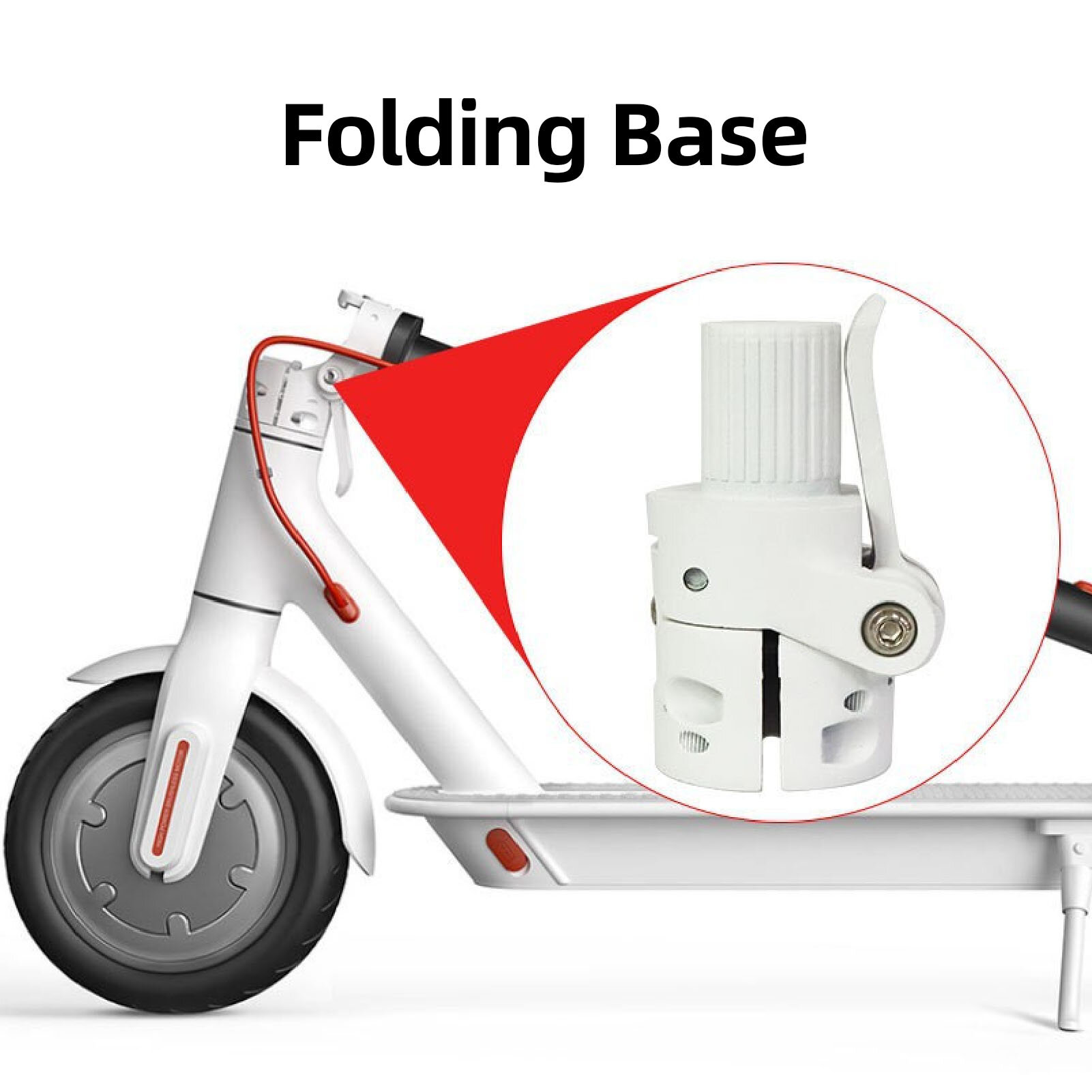Складная стойка для электросамоката с нескользящим покрытием из АБС-пластика и сплава, белая складная стойка для крепления стойки для велосипеда