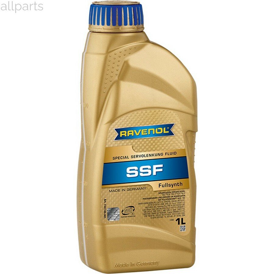 RAVENOL 1181100-001 Жидкость гидроусилителя RAVENOL SSF Special Servolenkung Fluid 1 л 1181100-001
