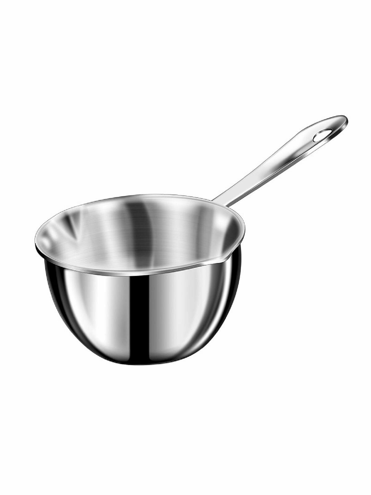 Многоцелевая мини-супница из нержавеющей стали, кастрюля для приготовления пищи, кухонная кастрюля для молока с длинной ручкой, удобная и прочная