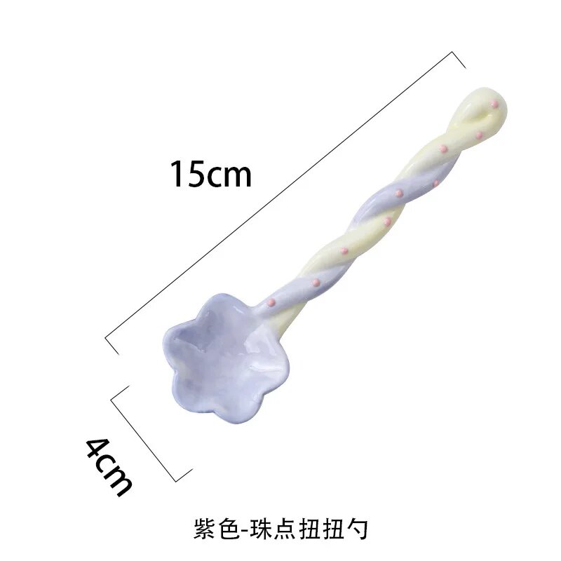 Керамическая ложка MOONBIFFY, цветок