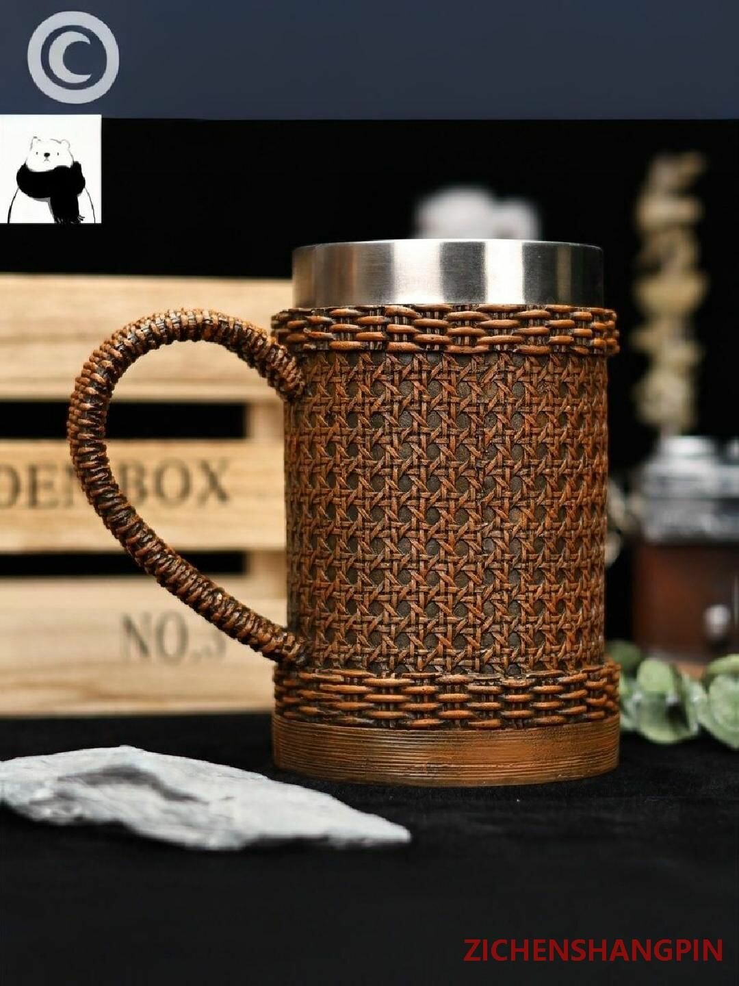 XQ Кружка "Бамбуковая кружка", 600 мл, 1 шт