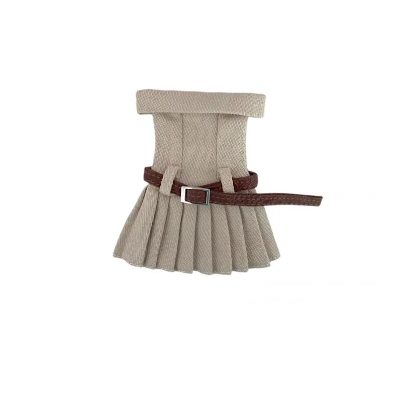 Платье на одно плечо для кукол Blyth 1/6, beige, YOSD BJD6, Унисекс