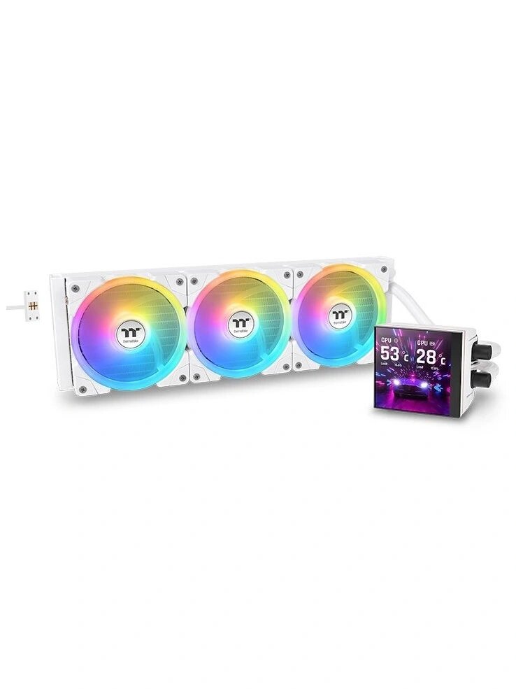 Система водяного охлаждения Thermaltake MAGFloe 420 Ultra Snow ARGB Soc-AM5/AM4/1200/1700/1851 white 4-pin 34.5-38.