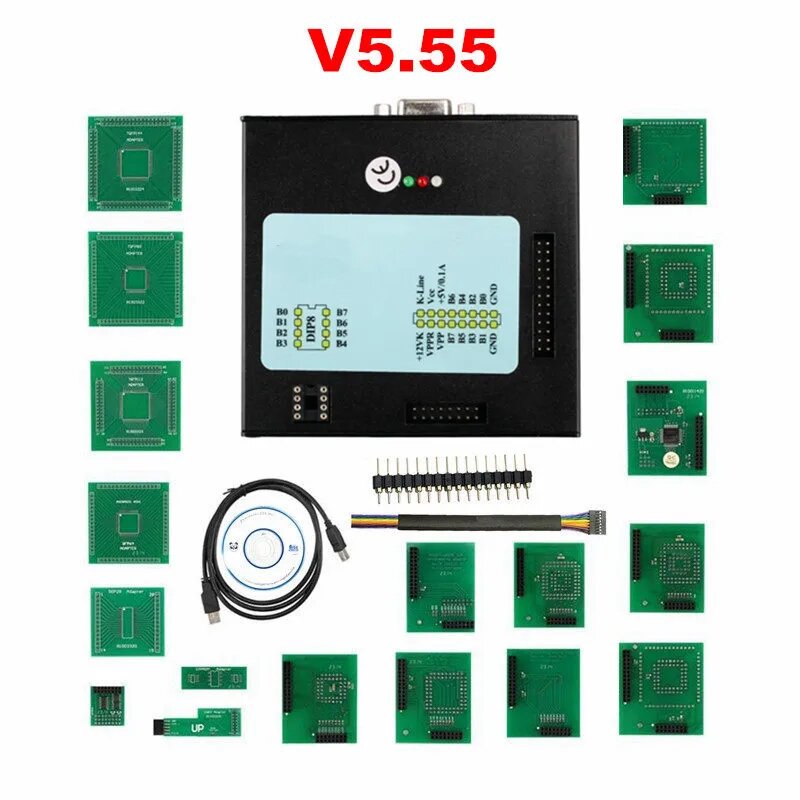 XPROG V6.50 Добавьте функцию V1.36 V850E2 Новая авторизация V5.55 X-PROG M XPROG-M Программатор ЭБУ X Prog M Полные адаптеры