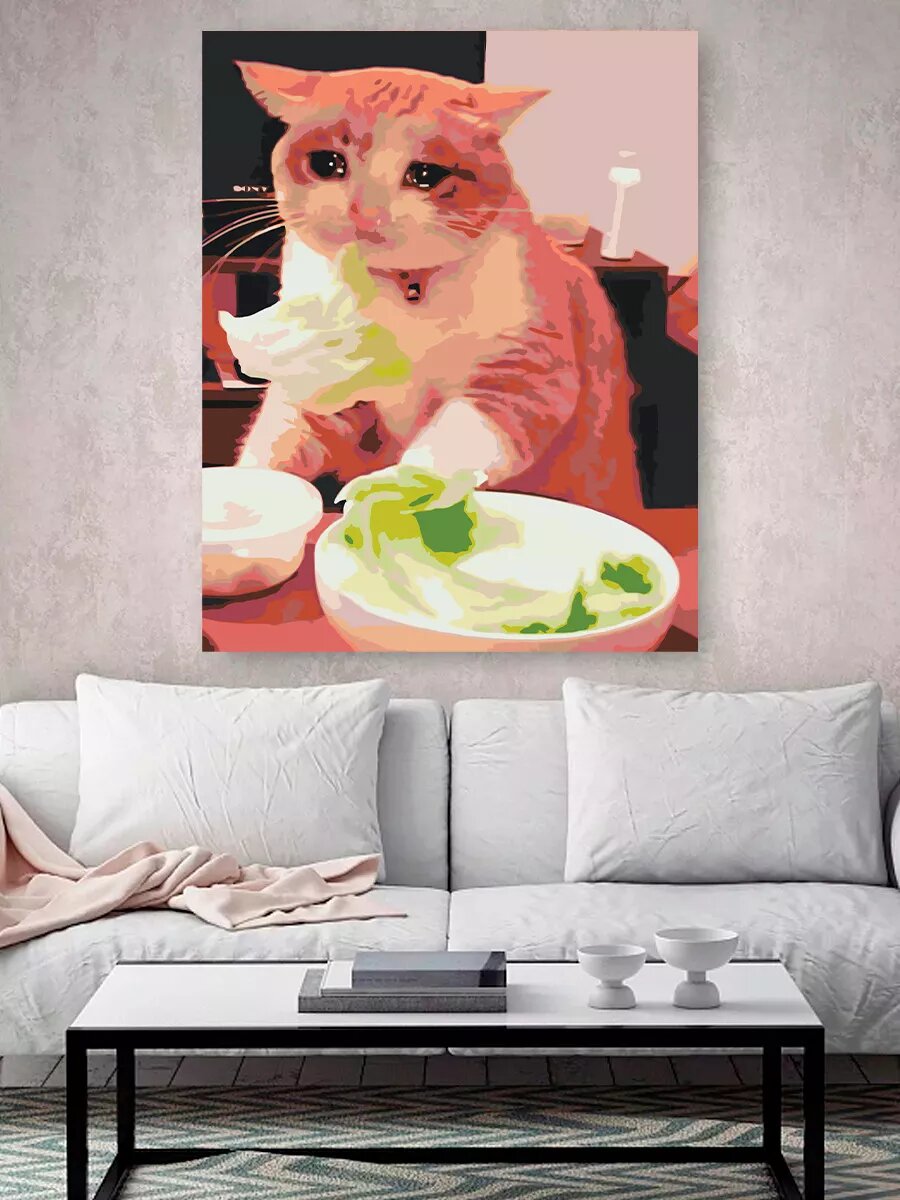 Картина по номерам Милый котик