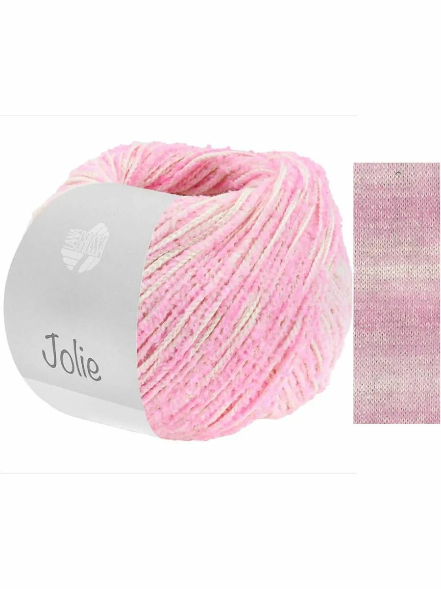 Пряжа для вязания Lana Grossa Jolie Degrade плюшевая, цвет 101, 1 моток