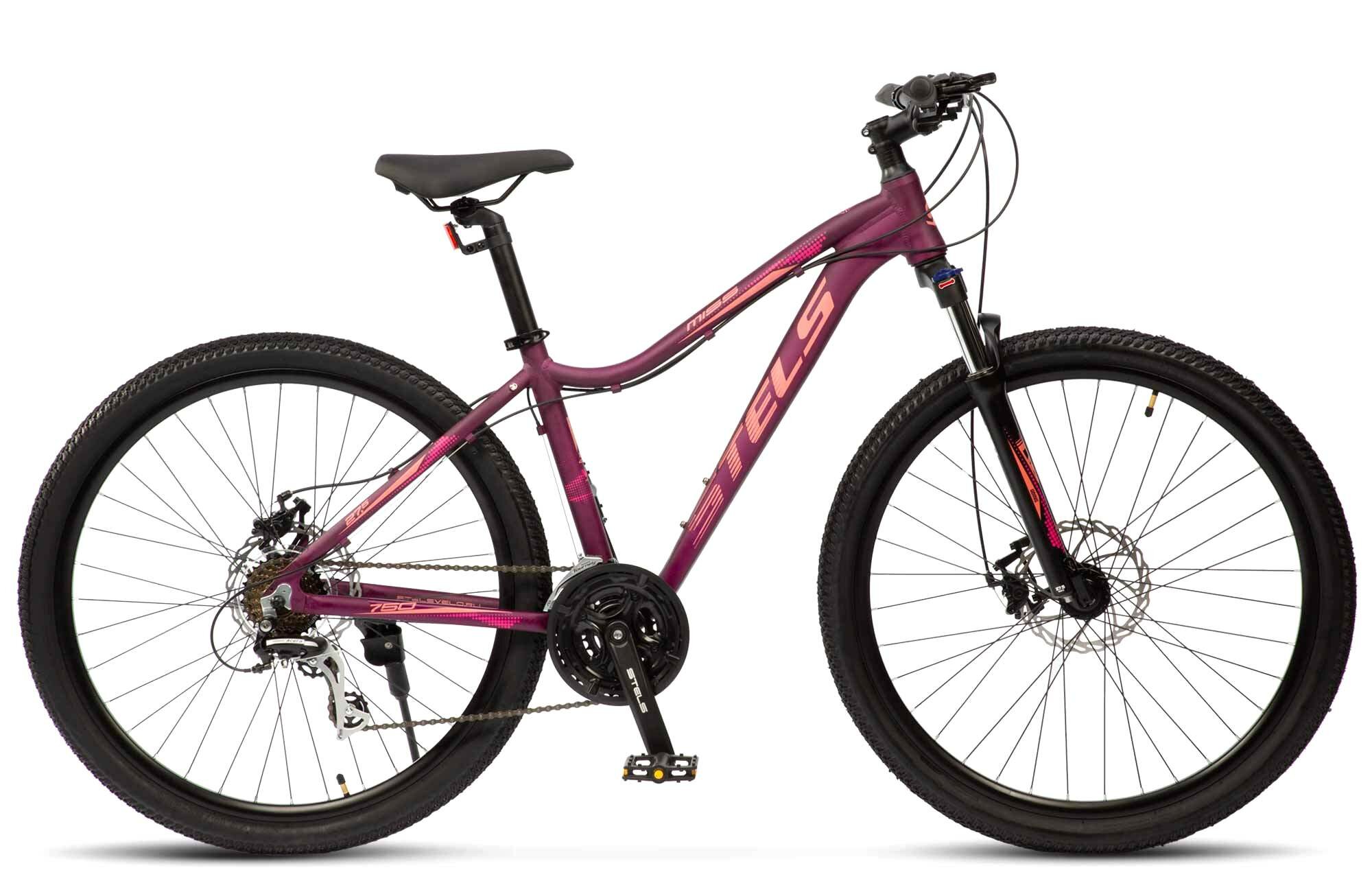 Женский велосипед Stels Miss 750 MD 27.5, год 2026, цвет Фиолетовый, ростовка 16
