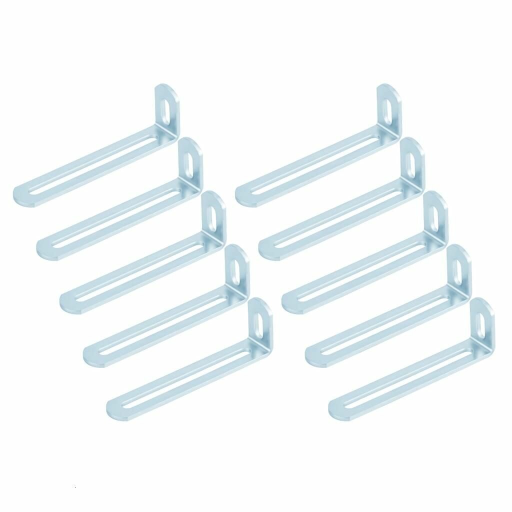 10шт Угловых кронштейнов L-образной формы для крепления деревянной мебели к стене