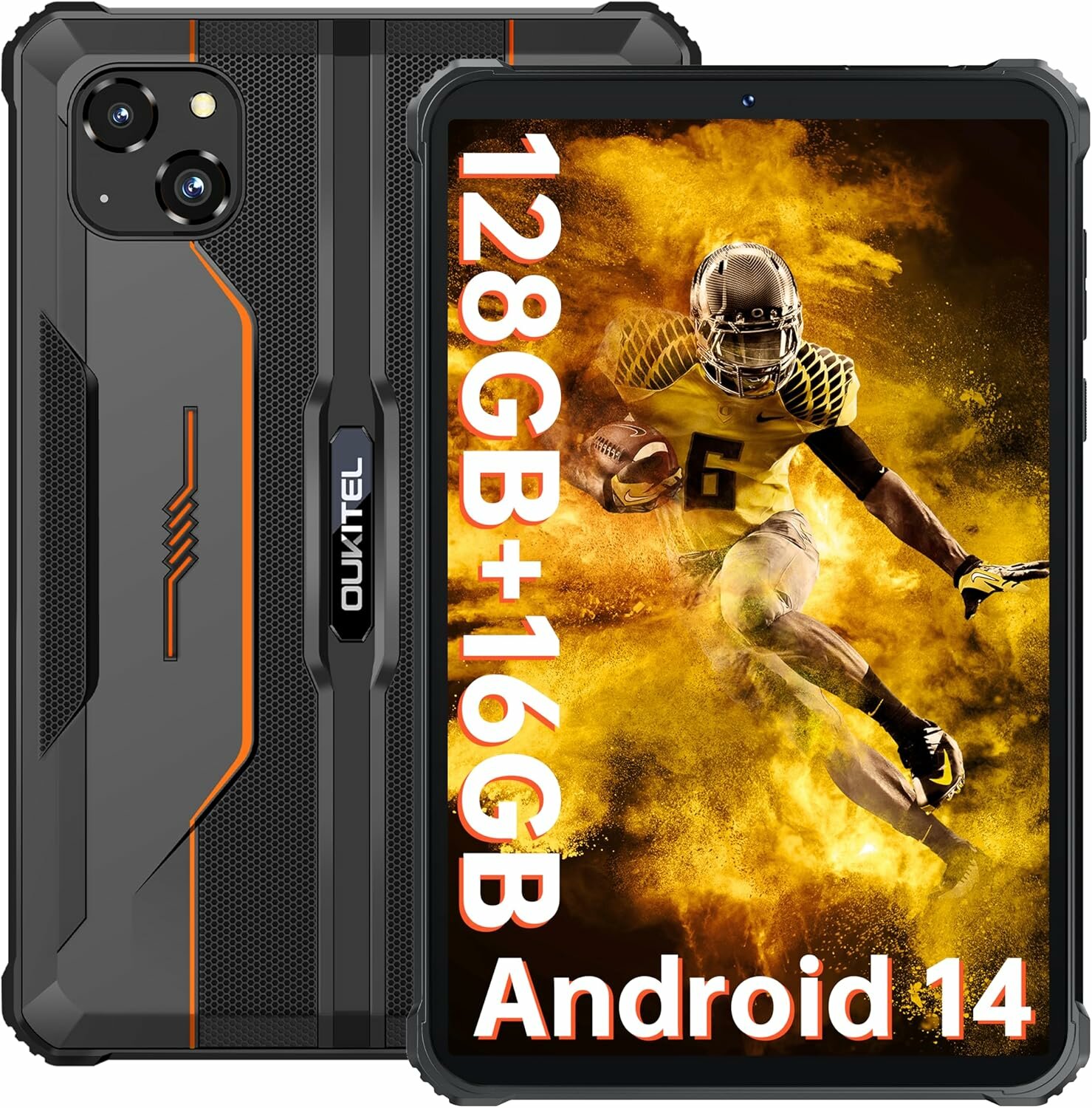 Защищенный планшет OUKITEL RT3 Pro, 8 дюймов, 16 (4+12) ГБ, 128 ГБ, 5150 мАч, Android 14