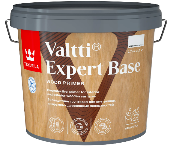 Тиккурила Валтти Эксперт Бэйз Грунт-антисептик прозрачный (2,7л)