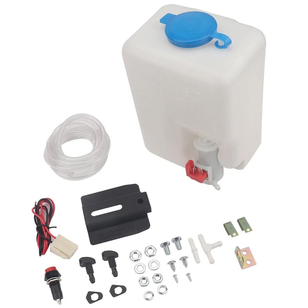 Высокоэффективные Комплекты Бачков для Омывателя лобового стекла объемом 1,5 л 12 В Подходят для большинства автомобилей Металлического дизайна