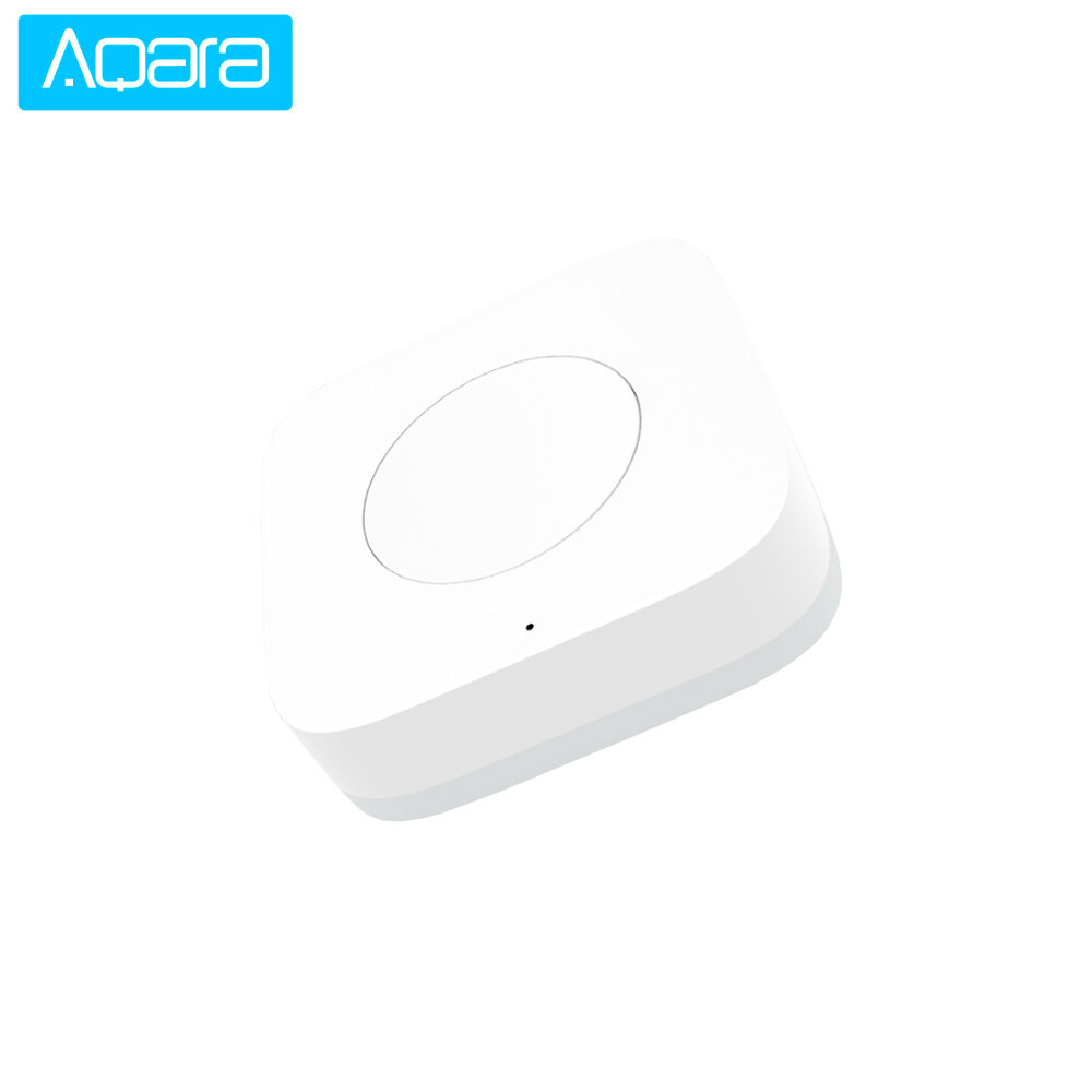 Aqara Wireless Mini Switch WXKG11LM Белый Zigbee Протокол Батарея CR2032 Размер 4.5*4.5*1.2cm Вес 20g Для Устройств С Гейтвеем Aqara Air Conditioner Partner Пакет Вес 50g Размер 12*8*3cm 1шт