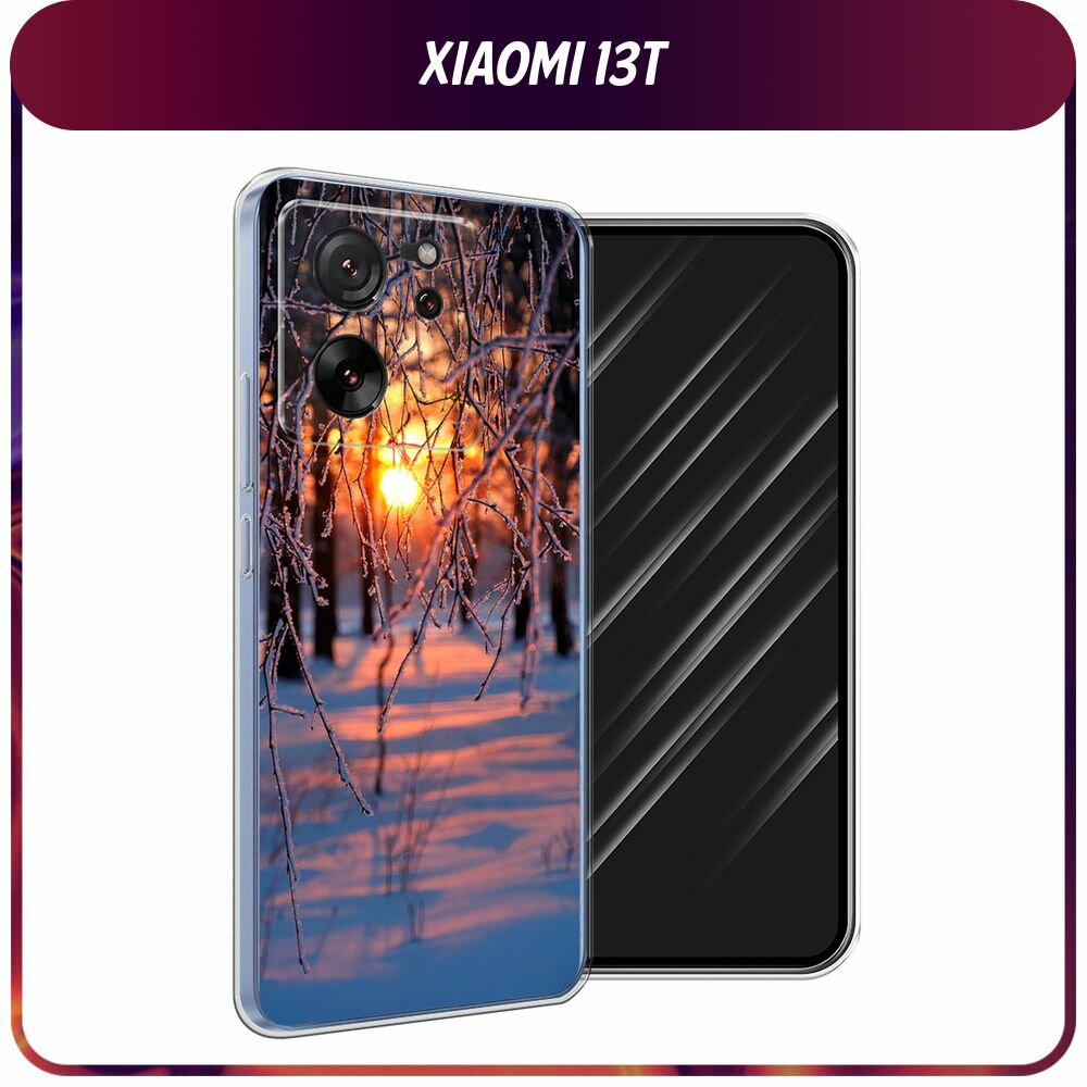 Силиконовый чехол на Xiaomi 13T / Сяоми 13T с принтом Зима 7
