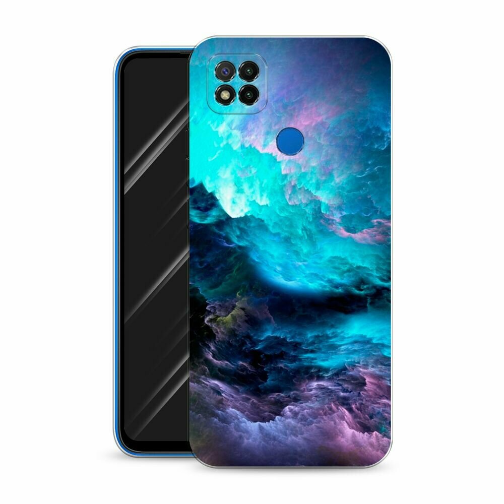 Чехол на Xiaomi Redmi 9C / Сяоми Редми 9C с принтом "Бирюзовое небо" — фото 1