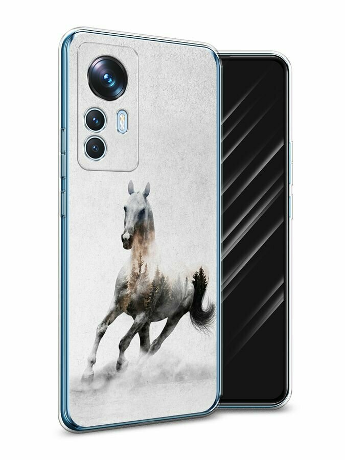 Чехол на Xiaomi 12T/12T Pro / Сяоми 12T/12T Про с принтом "Лошадь лес"