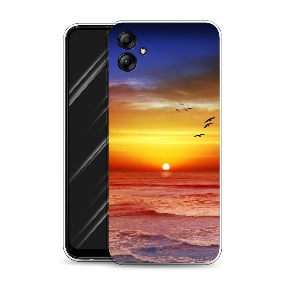 Чехол на Samsung Galaxy A04e / Самсунг A04e с принтом закат 3 — фото 1