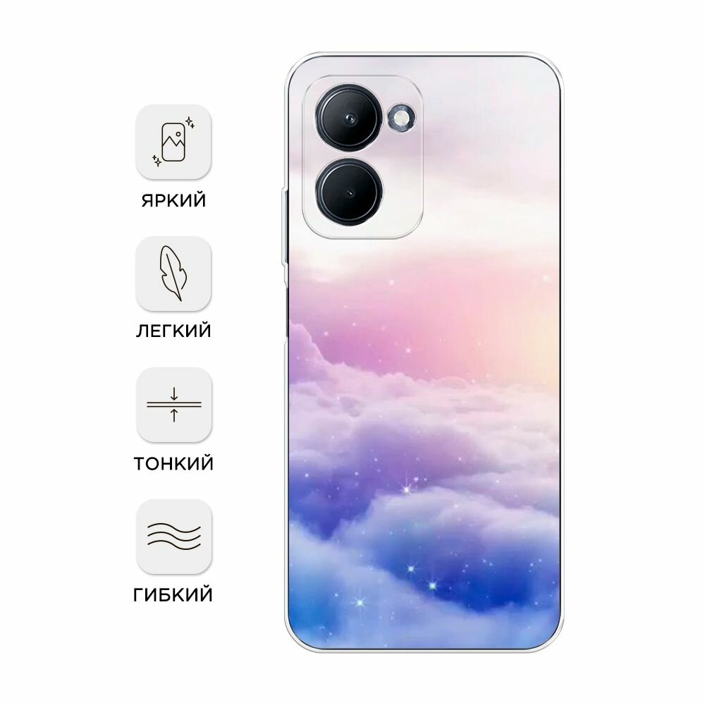 Силиконовый чехол на Realme C33 / Реалми С33 с принтом "Небеса" — фото 1