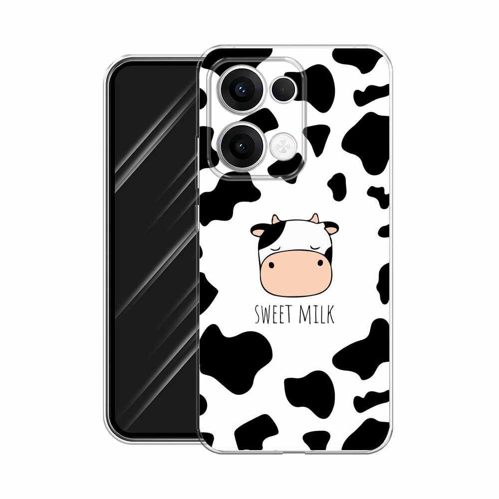 Силиконовый чехол на Oppo Reno 13 / Оппо Рено 13 с принтом Sweet milk — фото 1