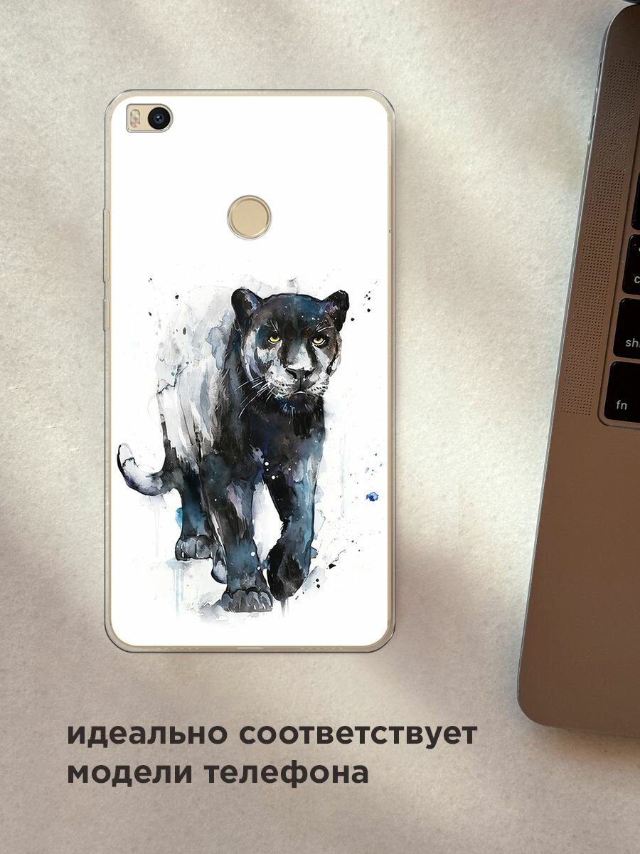 Чехол на Xiaomi Mi Max 2 / Сяоми Ми Макс 2 с принтом "Пантера арт 3" — фото 1