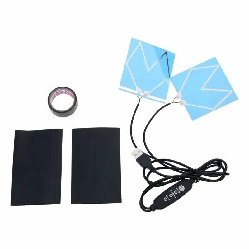 (1 комплект) Мотоцикл электромобиль модифицированная крышка руля с электрическим подогревом, трехскоростной термостат-крышка термоусадочной трубки USB