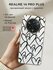 Чехол на Realme 14 Pro+ / Реалми 14 Про+ с принтом "Hearts doodle black 1"