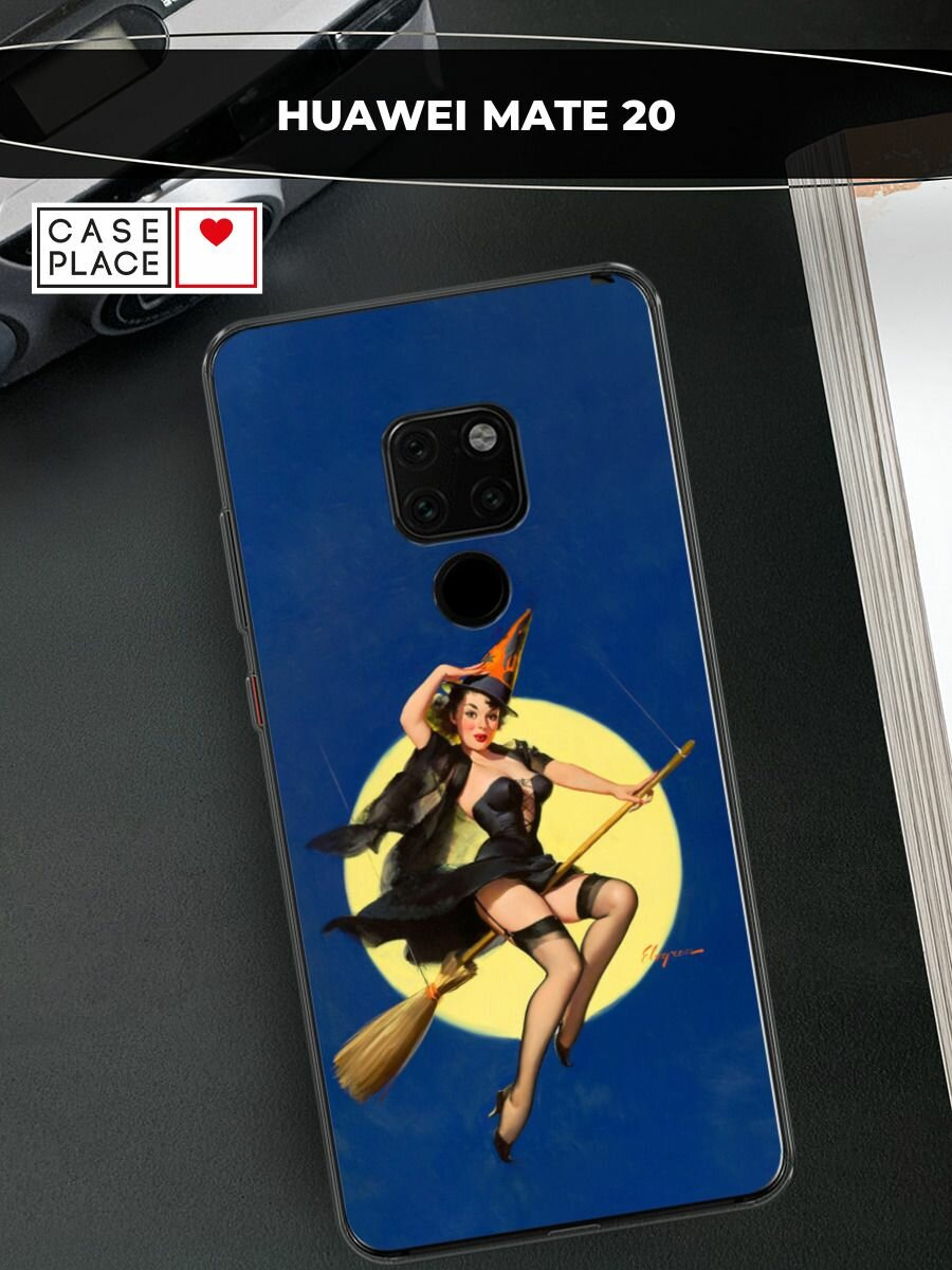 Чехол на Huawei Mate 20 / Хуавей Мате 20 с принтом "Pin-Up Witch"