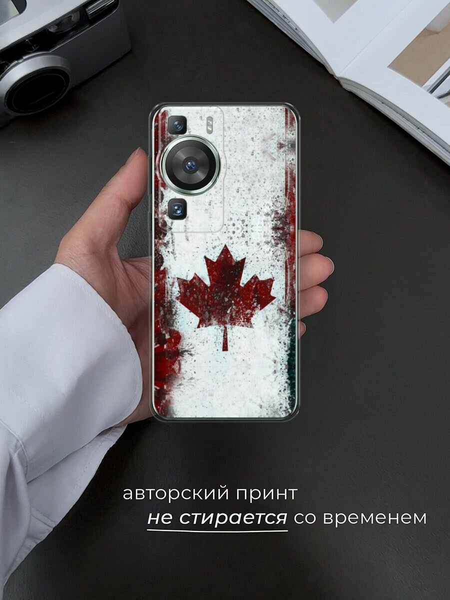 Чехол на Huawei P60/P60 Pro / Хуавей P60/P60 Про с принтом "Канада" — фото 1