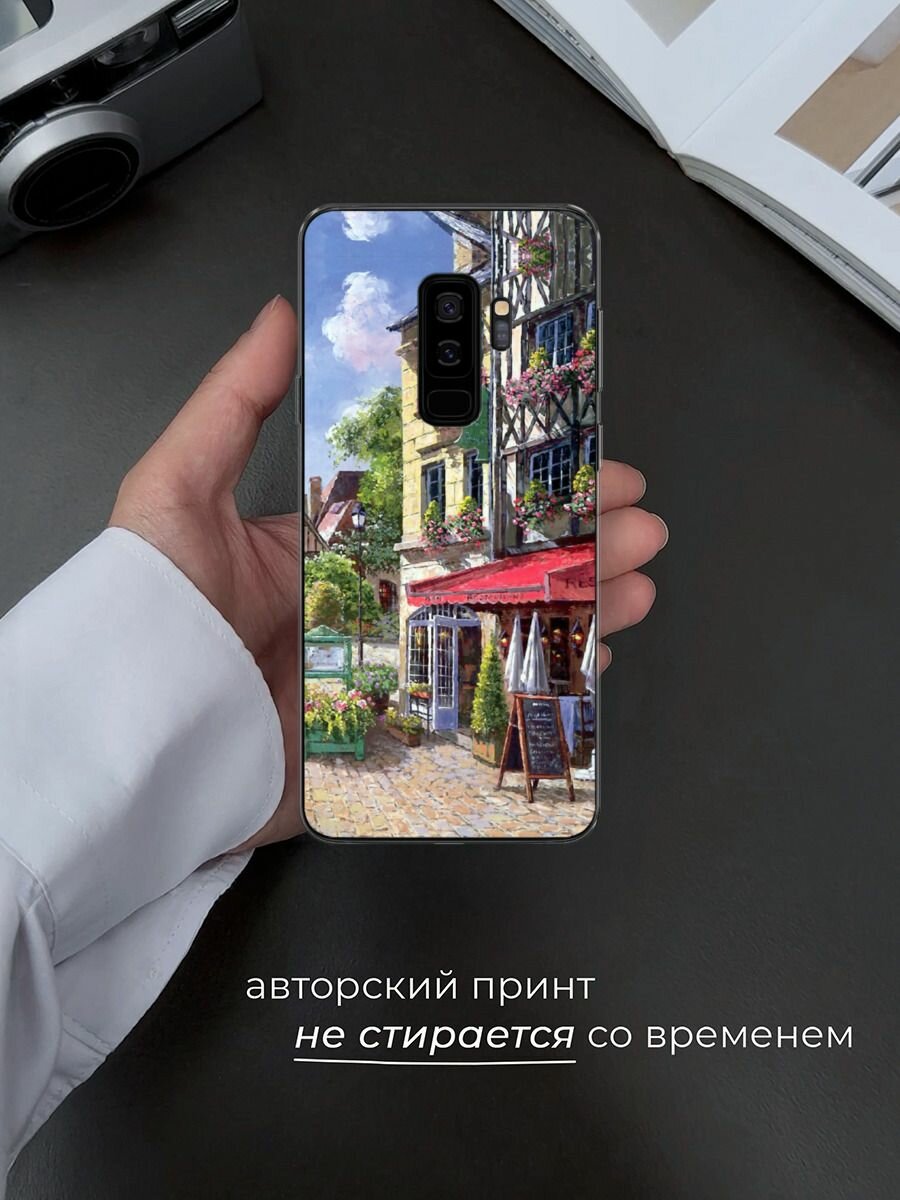 Чехол на Samsung Galaxy S9 + / Самсунг Галакси С9 Плюс с принтом "Старая улица" — фото 1