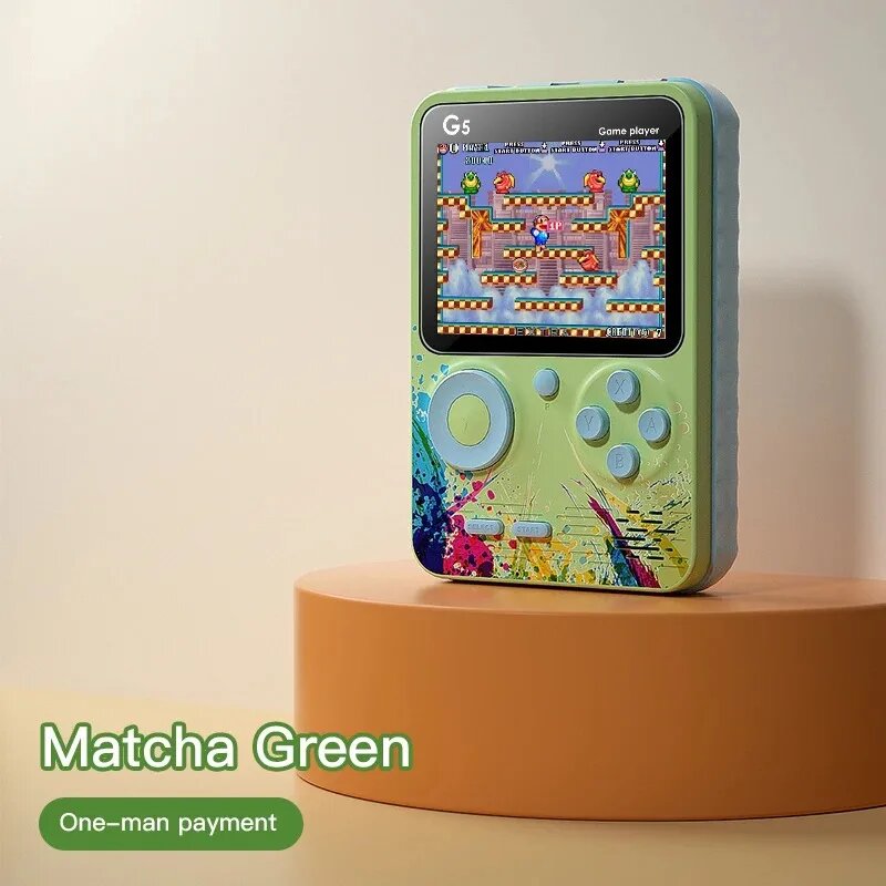 Портативная игровая консоль G5, 500 игр, Matcha Green