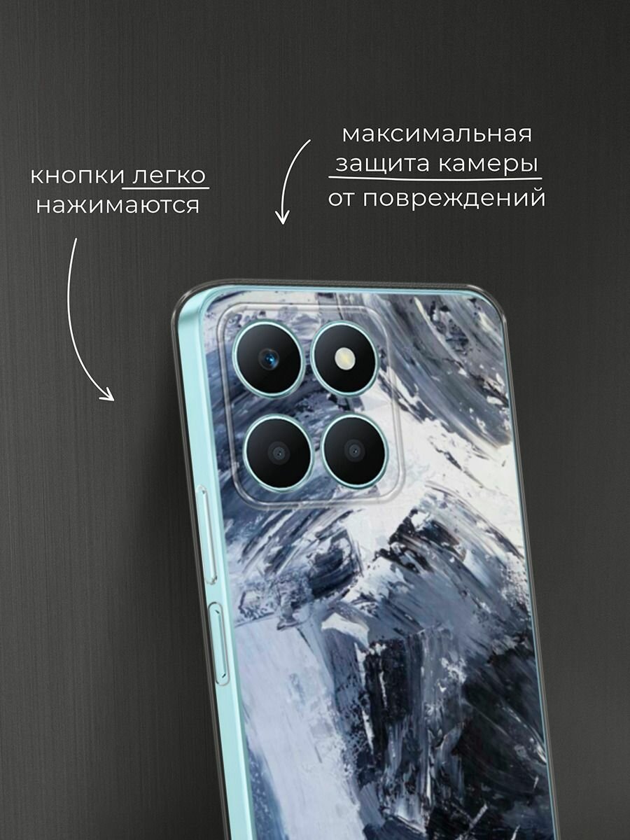 Чехол на Honor X6A / Хонор X6A с принтом "Абстракция живопись" — фото 1