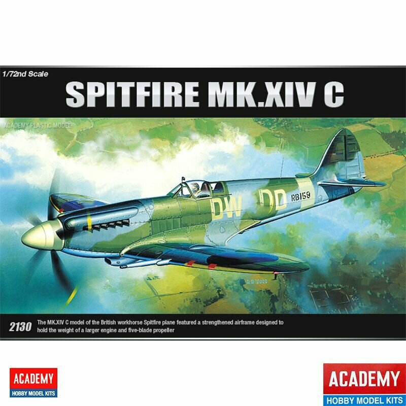 Spitfire MK.XIVC Модель сборки самолёта Academy 12484 1/72