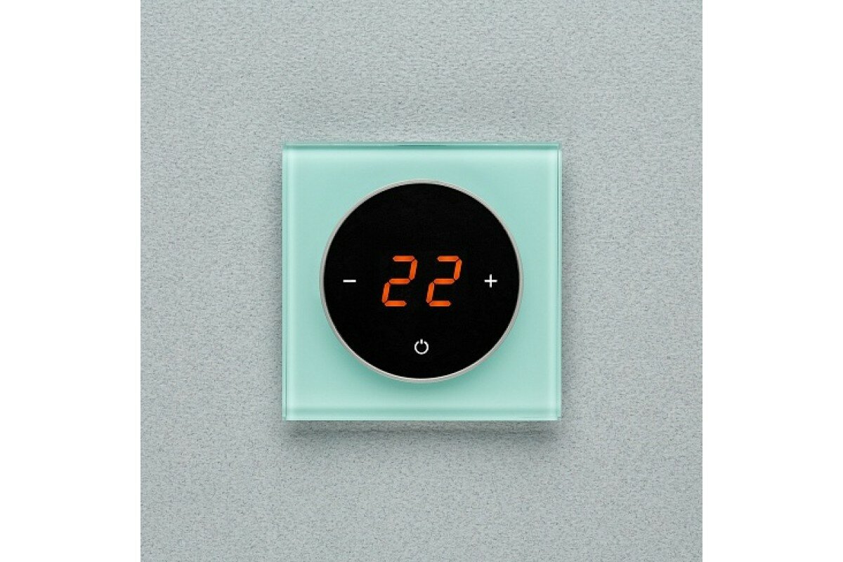 Терморегулятор Aura TAKTO 1604 Green Pastel (нежный бирюзовый) сенсорное управление