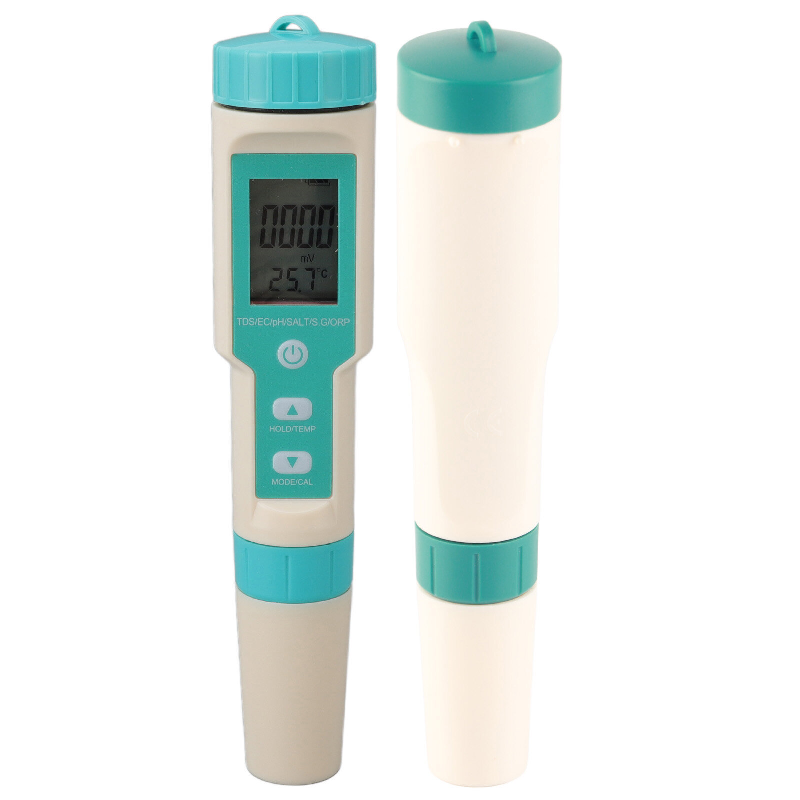 Измеритель качества воды ORP PH TDS TEMP EC солености SG 7 в 1 Точная цифровая ручка для тестирования воды с порошком