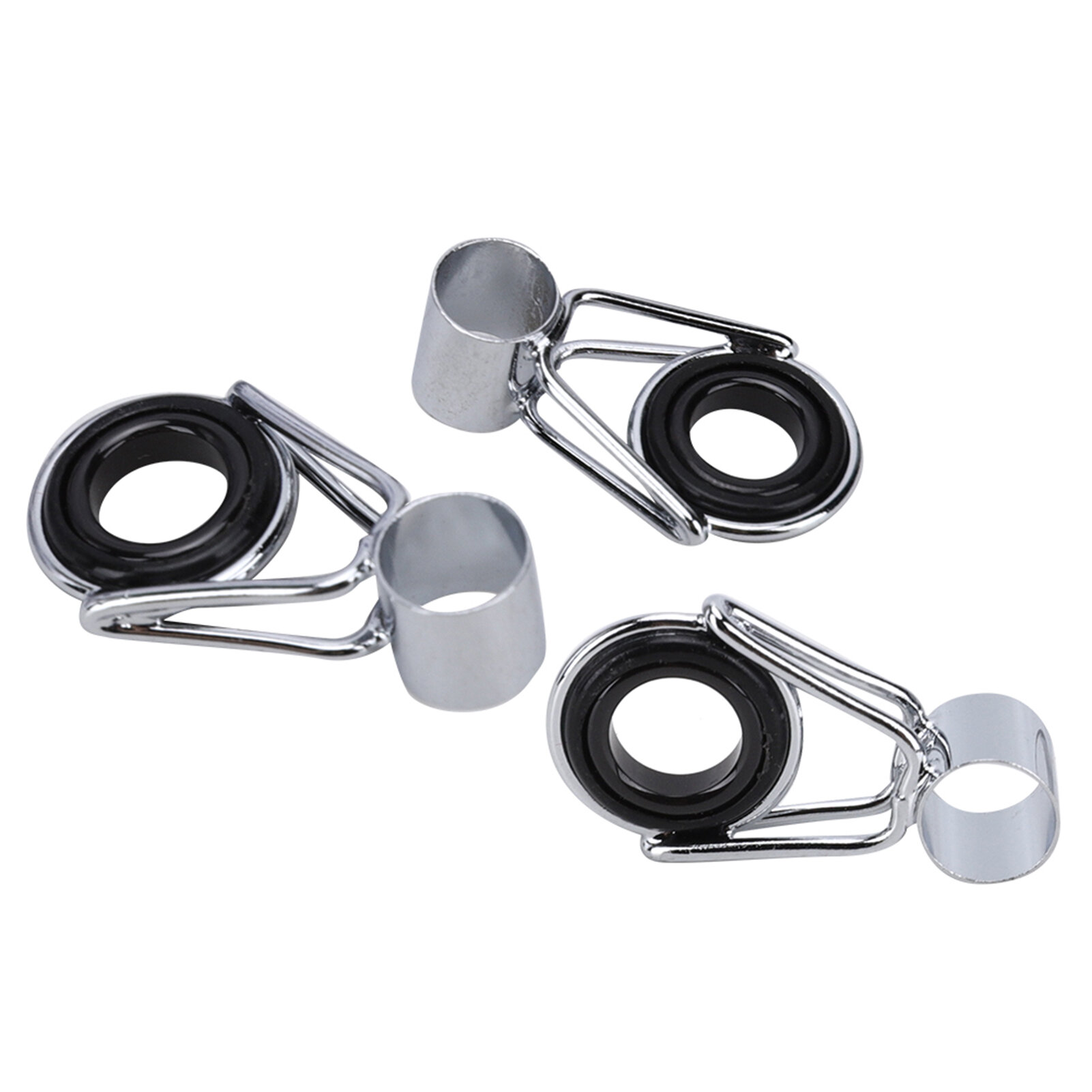 45Pcs 9Size Stainless Steel Ceramics Fishing Rod Pole Guide Ring Set Accessory