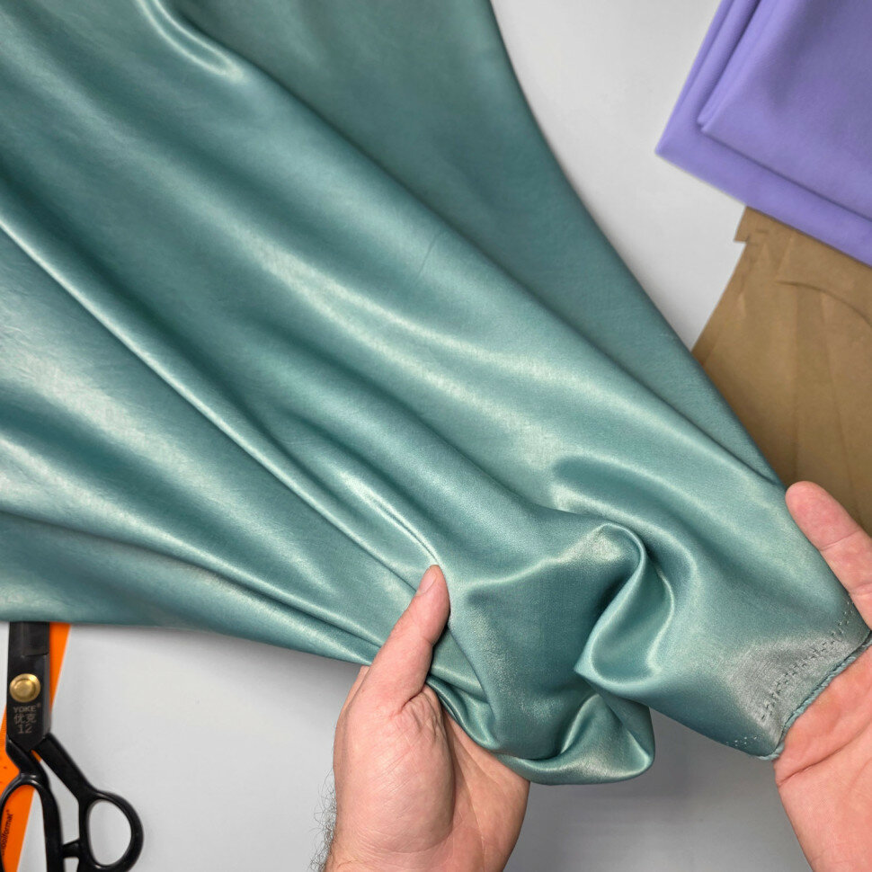 Ткань Купра Arabic silk МА01/Морская волна ()