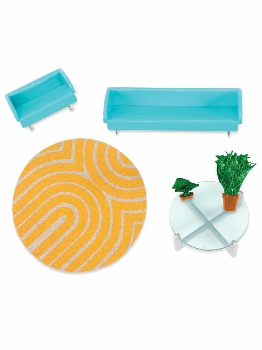 LORI Игровой набор гостиная в стиле урбан мебель и аксессуары для кукол