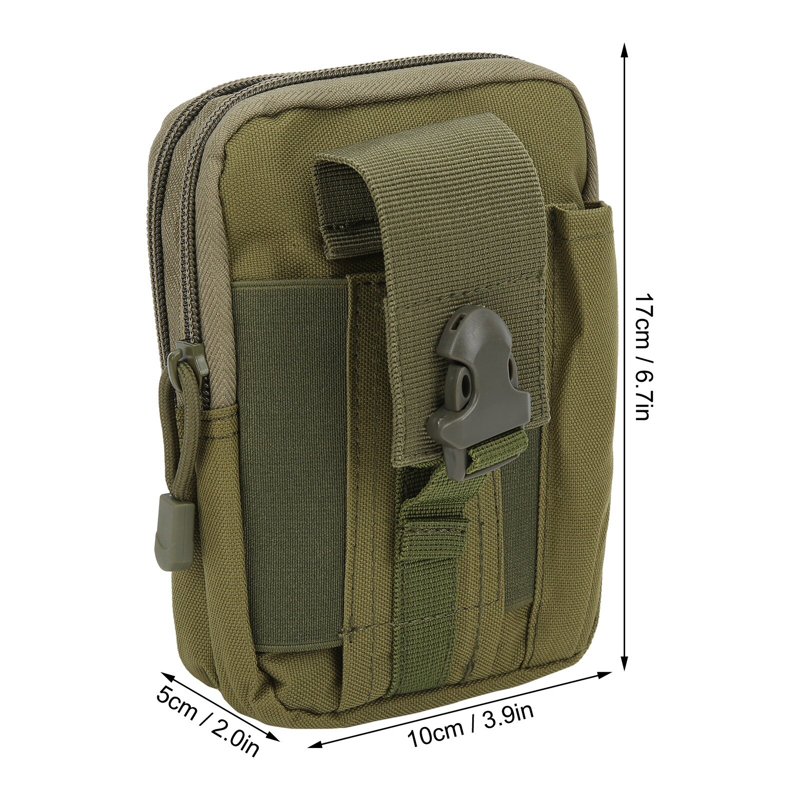 Molle Pouch EDC Поясная поясная сумка Уличная многоцелевая поясная сумка в стиле милитари с держателем для мобильного телефонаArmy Green