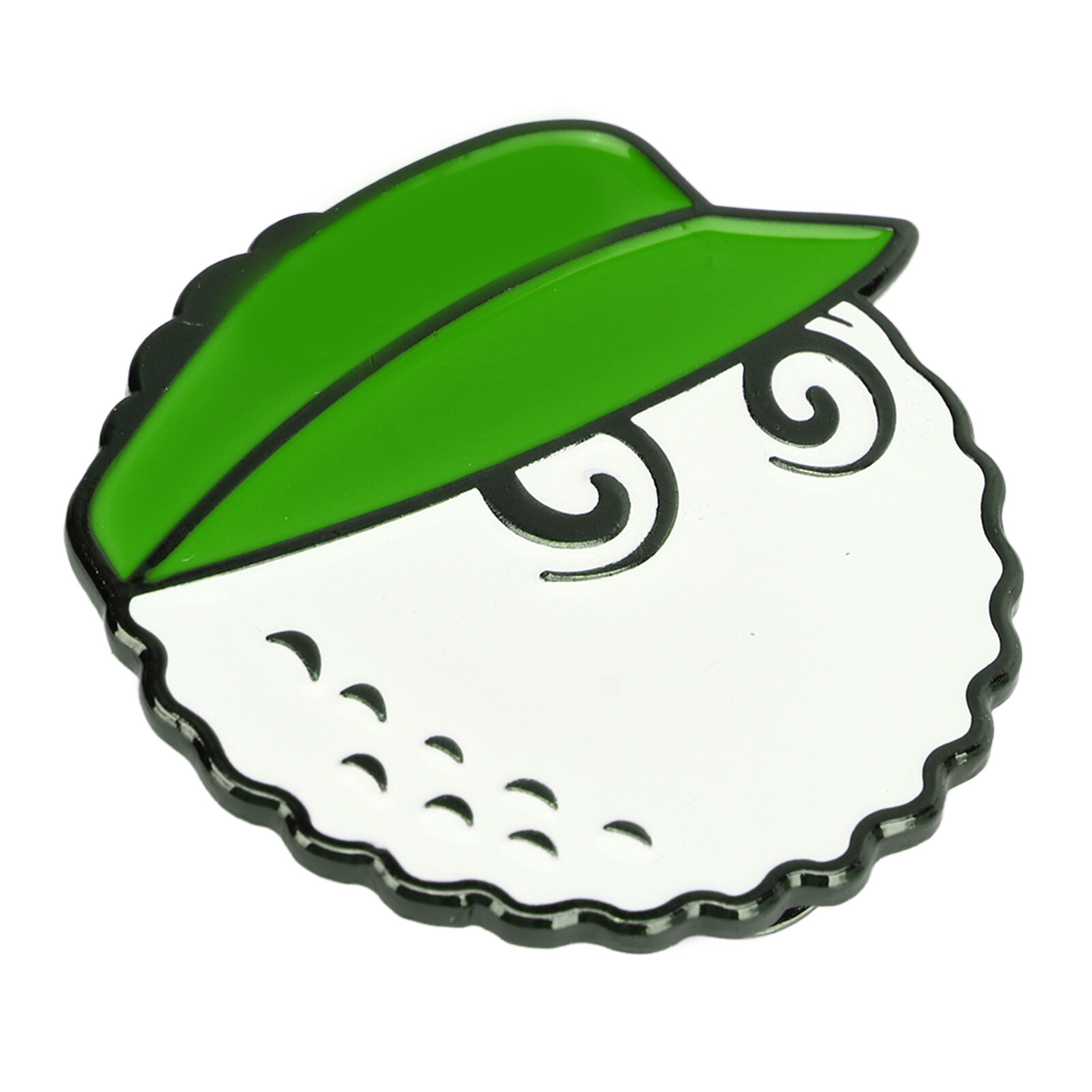 Маркер для шляпы с мячом для гольфа, съемный маркер для кепки для гольфа, зажим для мужчин и женщин, аксессуары для гольфа, зеленый цвет