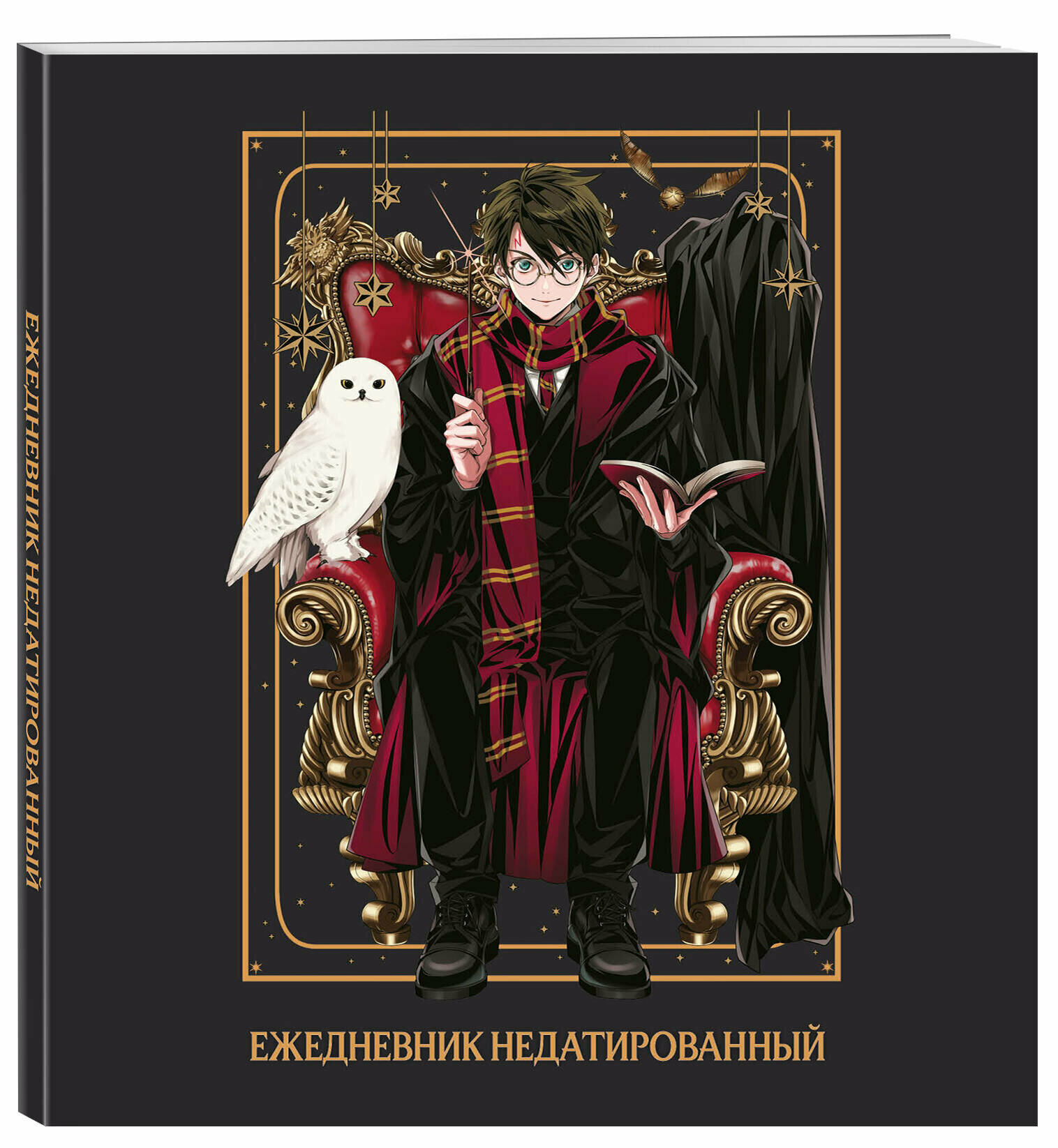 Гарри Поттер. Ежедневник недатированный (А5, мягкая обложка, 80 л, квадратный)