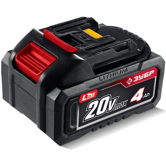 Аккумуляторная батарея Зубр АКБ-20-4, 20 В 4.0 Ач, тип LMS