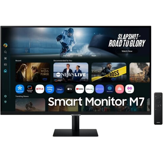 Монитор Samsung 32" S32FM702UIXCI черный (LS32FM702UIXCI)