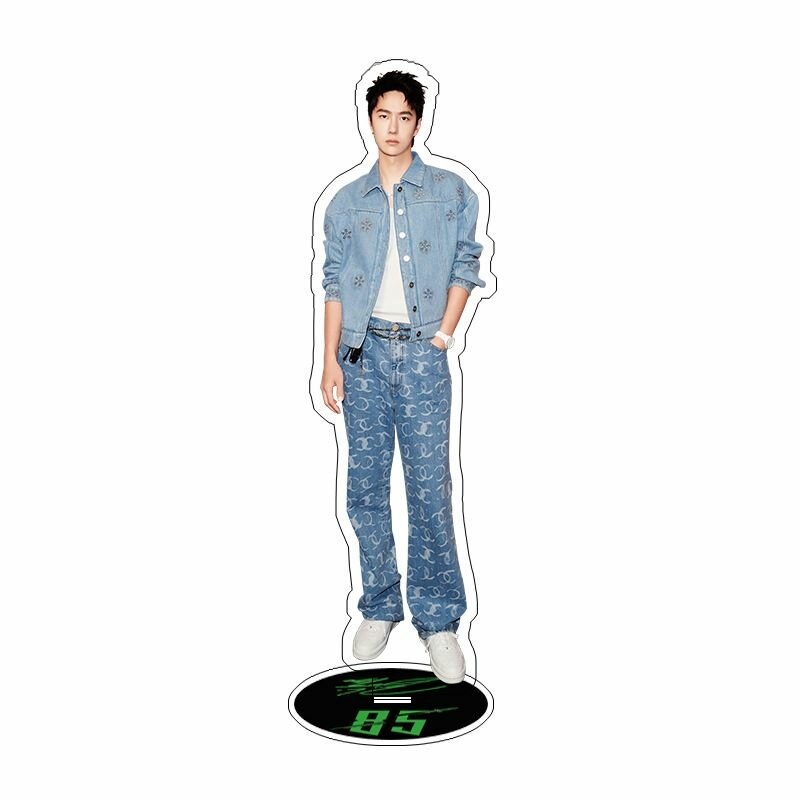 15CM Бренд подставки Wang Yibo, гуманоидный акрил, двойной слой, украшение рабочего стола, подарок в поддержку вентилятора