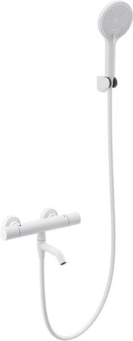 Термостатический смеситель Wonzon & Woghand WW-B3013-A1-MW для ванны с душем, матовый белый