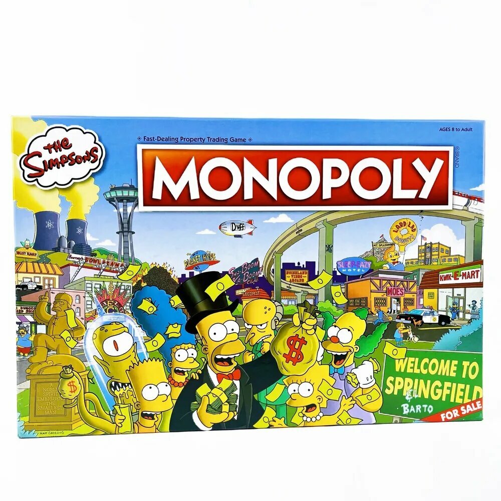 Настольная игра Monopoly The Simpsons Монополия Симпсоны (на англ языке)
