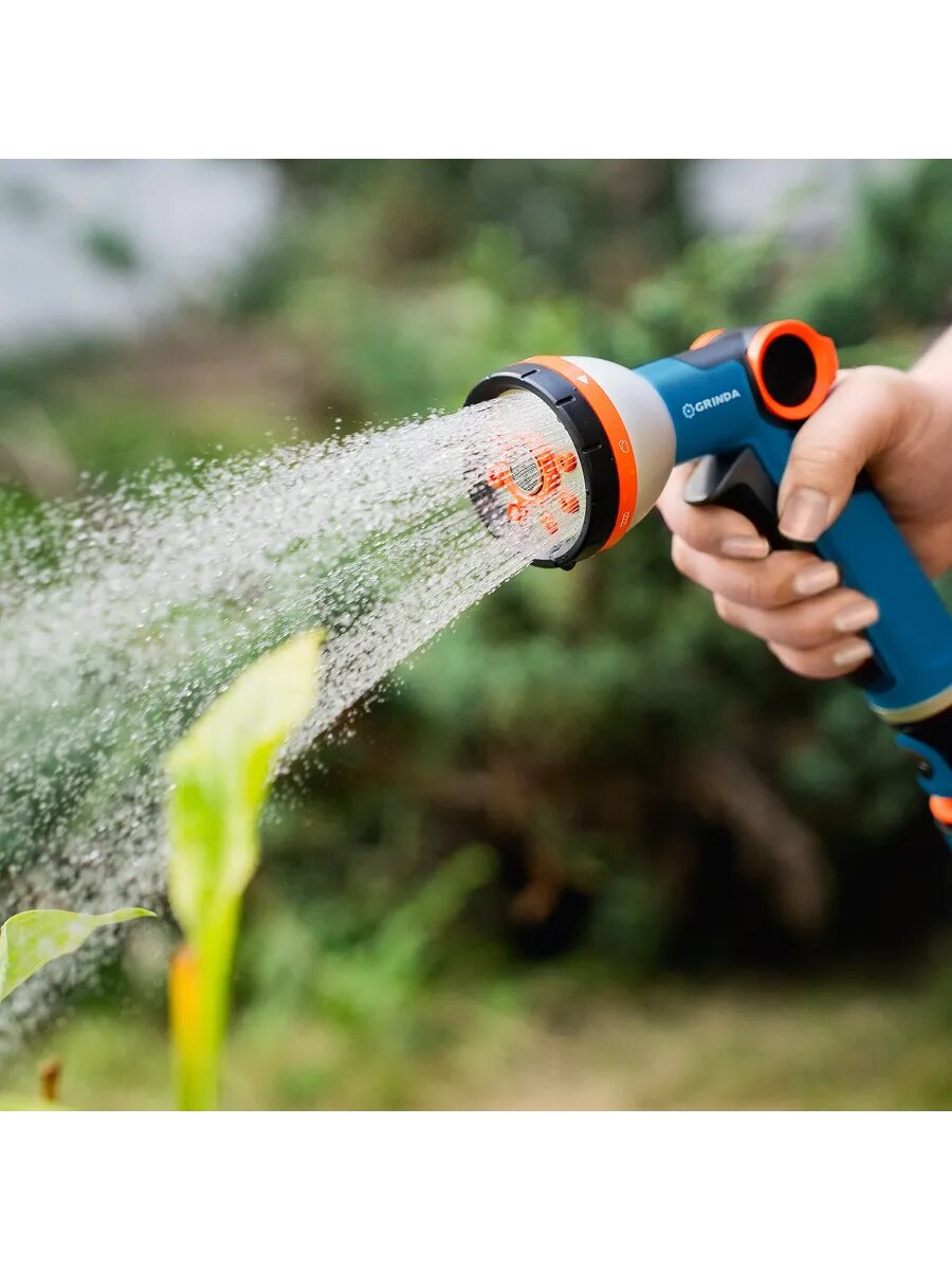 Х-834, пистолет поливочный X-8, коннектор 3/4, конектор 3/4