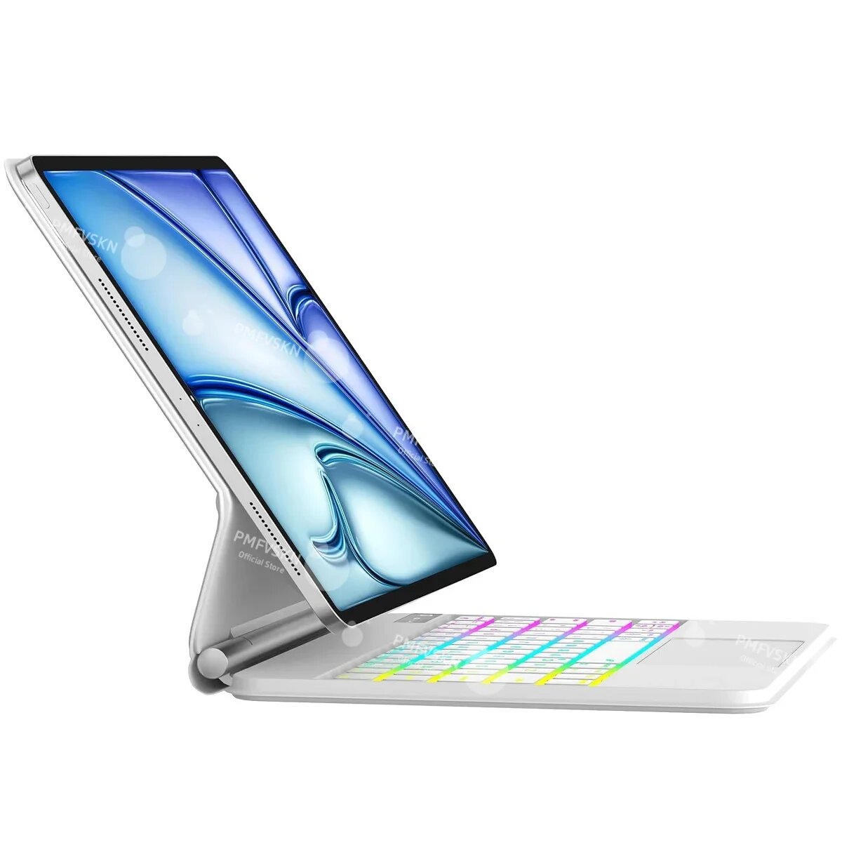 Магнитный чехол-клавиатура PMFVSKN для iPad Air11 2024M2 2025M3, White, Русский