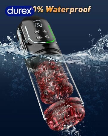 Мужской мастурбатор с вакуумным насосом и вращающейся вибрацией, 12 уровней и 7 режимов, ЖК-дисплей, размер увеличения